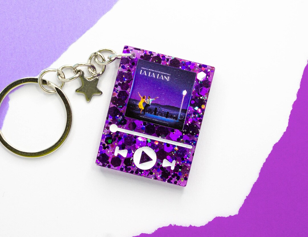 La La Land Resin Keychain - Broadway Keychain - Music Player Keychain ...