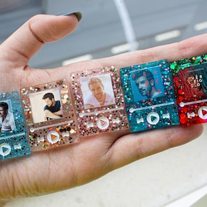 Music Custom Resin Keychain - Broadway Keychain - Music Player Keychain ...