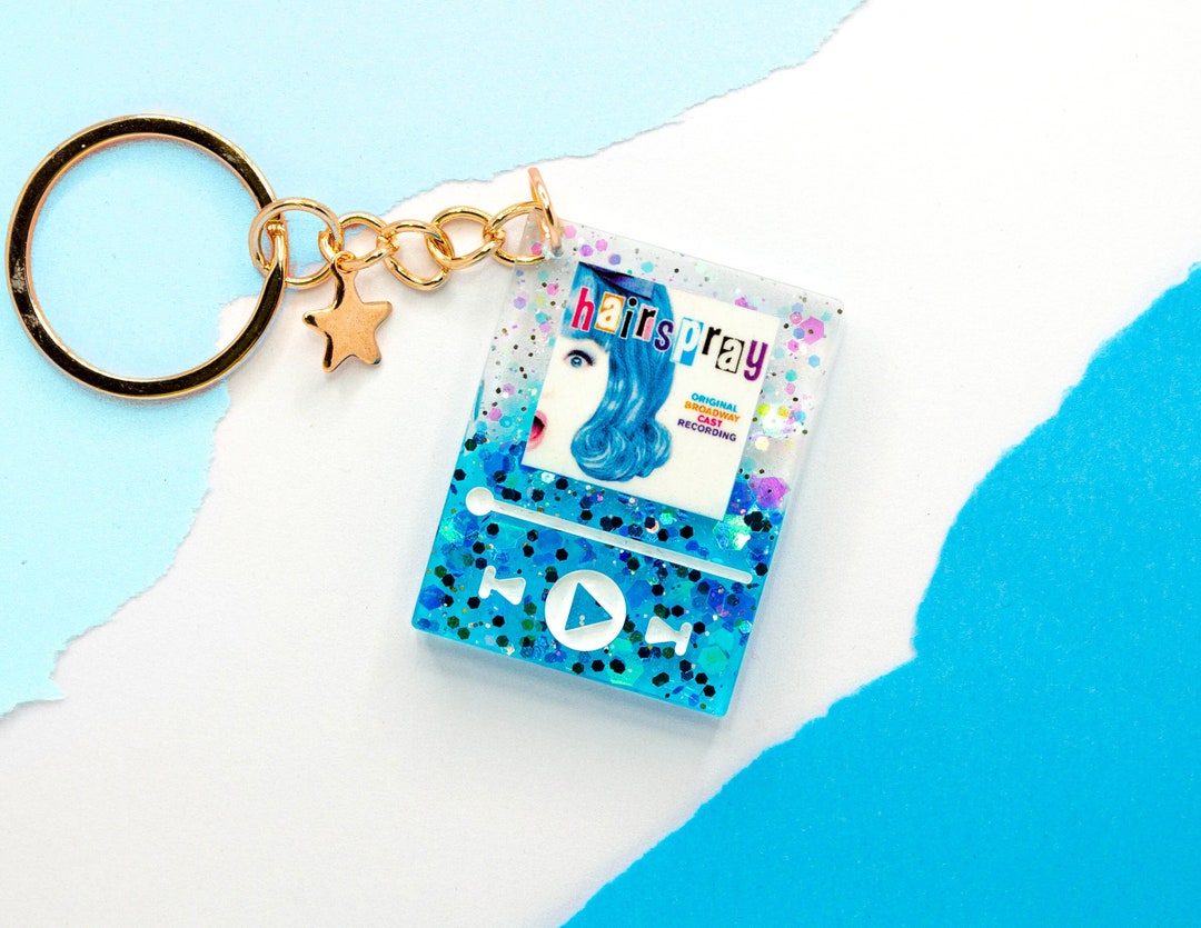Hairspray Resin Keychain - Broadway Keychain - Music Player Keychain ...