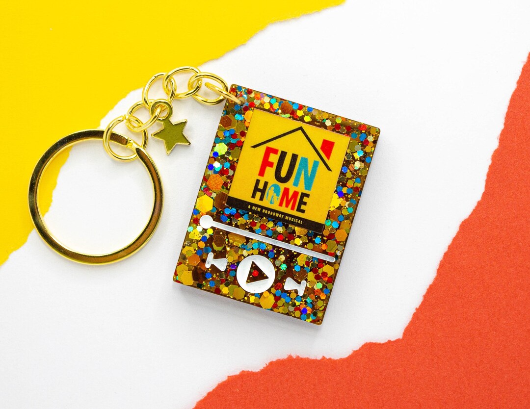 Fun Home Resin Keychain - Broadway Keychain - Music Player Keychain ...
