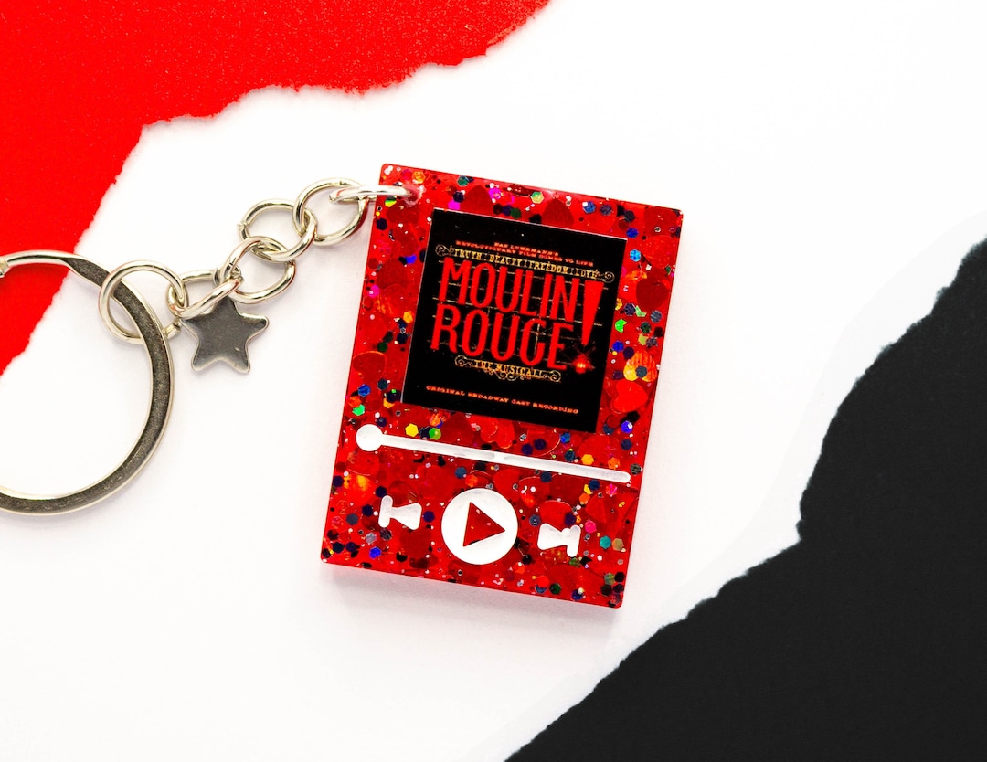 Moulin Rouge Resin Keychain - Broadway Keychain - Music Player Keychain ...