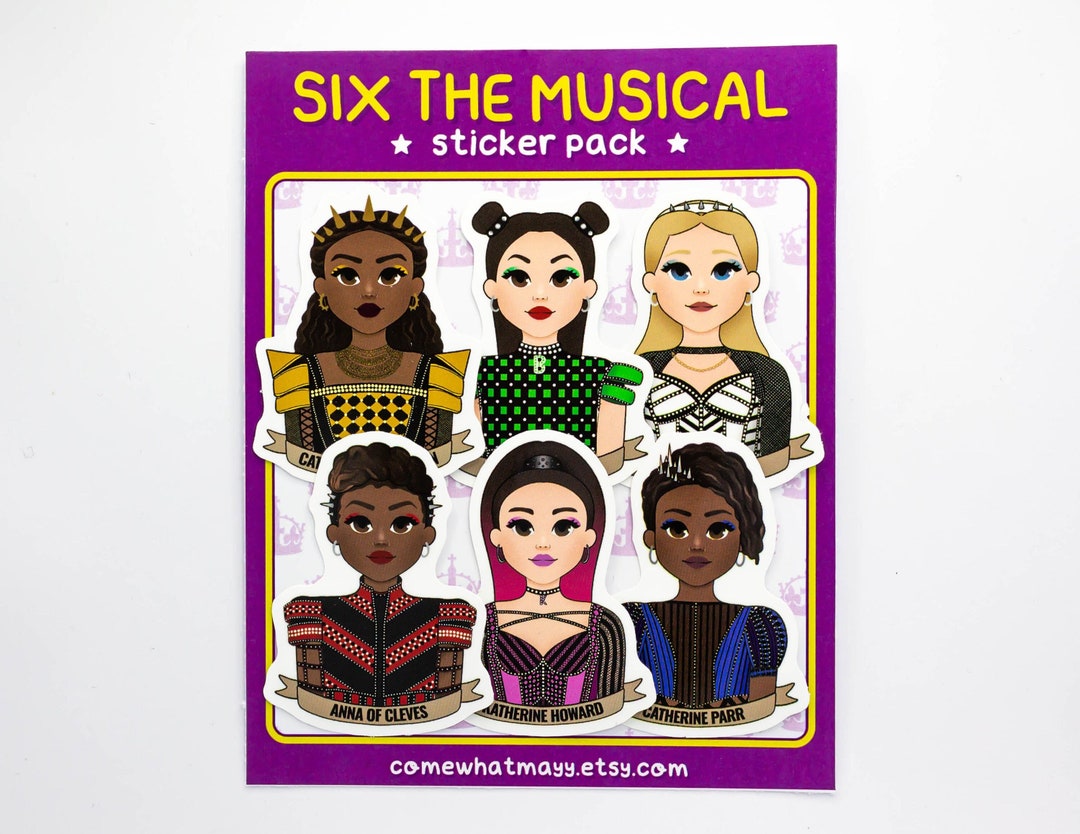 Six the Musical Stickers - Broadway Stickers - Queens - Stickers Pack ...