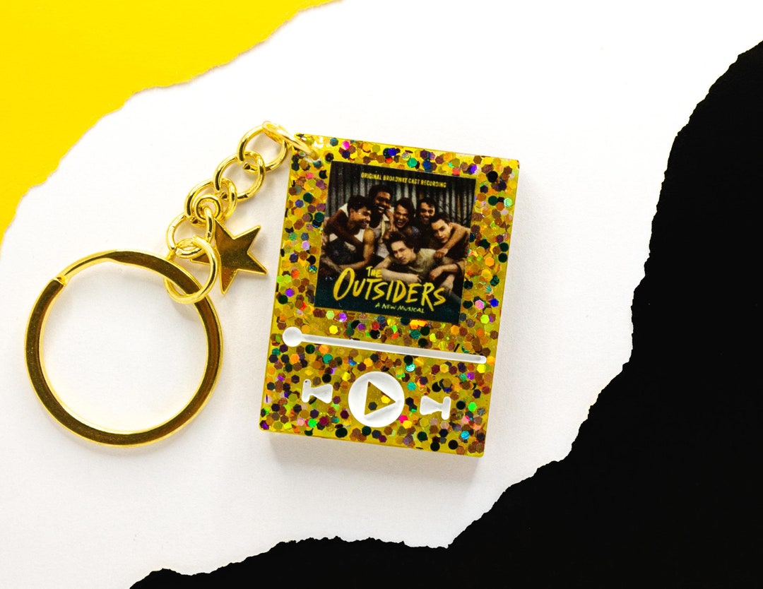 The Outsiders Resin Keychain - Broadway Keychain - Music Player ...