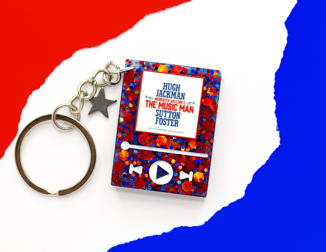The Music Man Resin Keychain - Broadway Keychain - Music Player ...