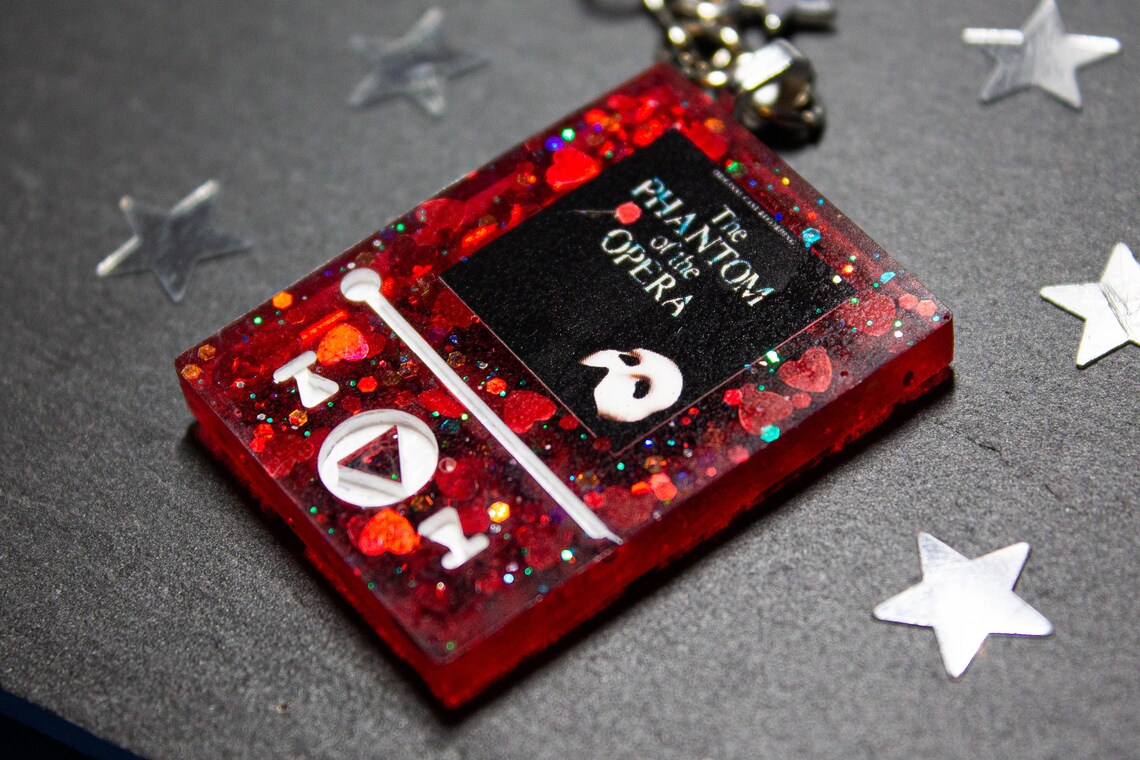 Phantom of the Opera Resin Keychain Broadway Keychain - Etsy