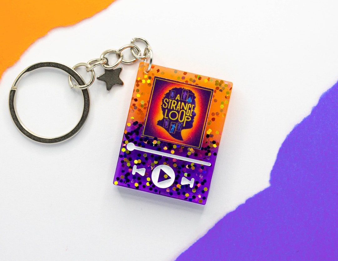A Strange Loop Resin Keychain - Broadway Keychain - Music Player ...