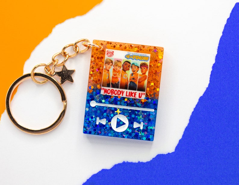 Turning Red Resin Keychain Red 4 Town Music Player - Etsy
