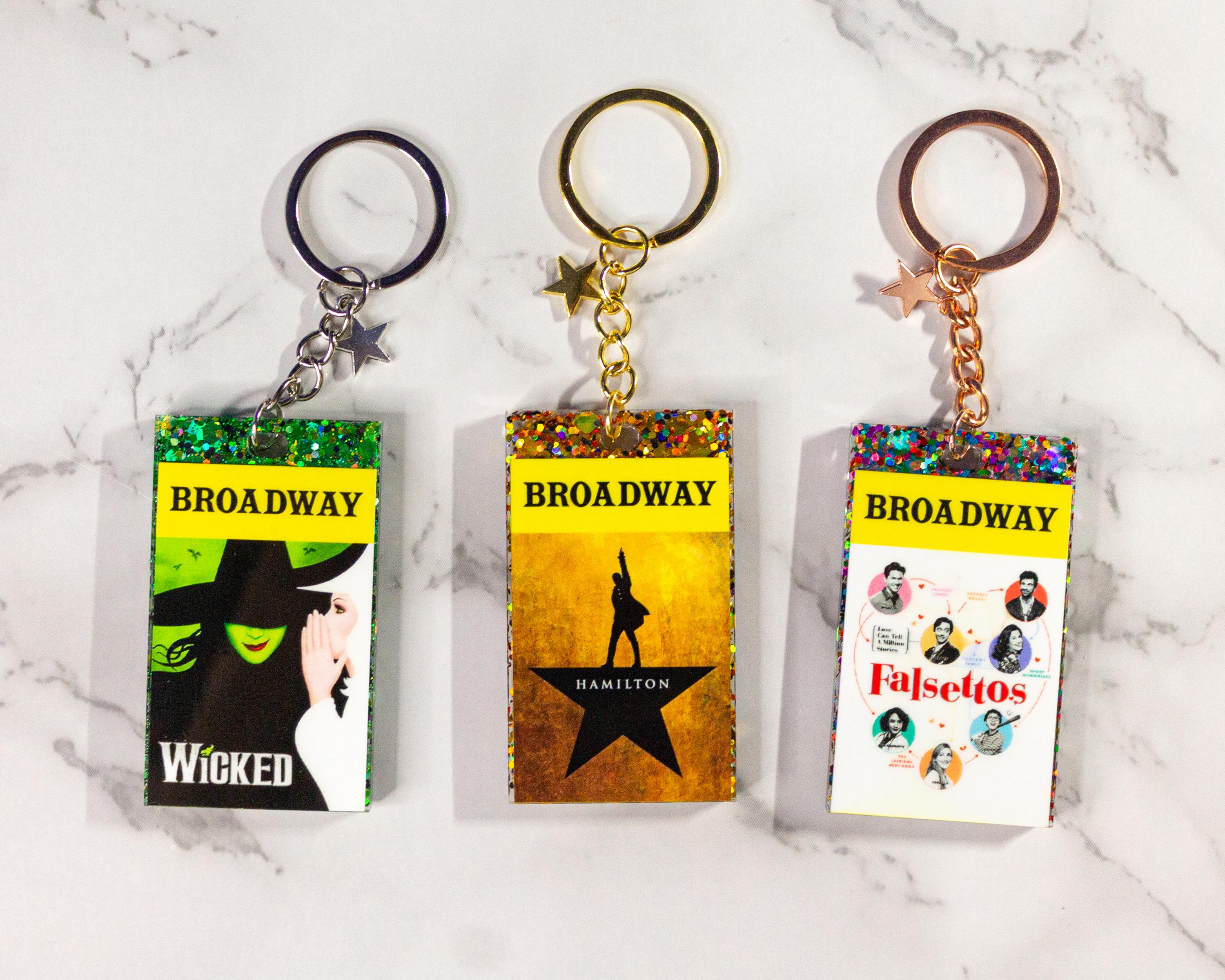 Broadway Program Resin Keychain - Broadway - Personalized Custom ...