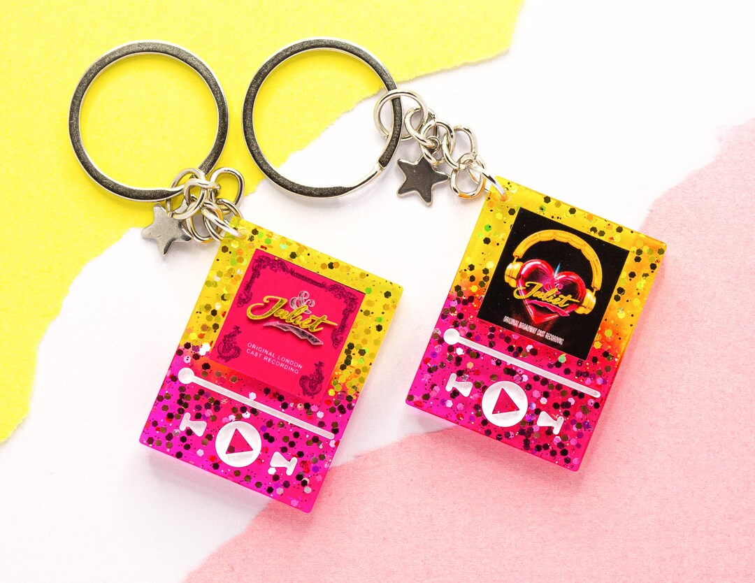 Resin Keychain & Juliet - West End Keychain - Broadway - Music Player ...