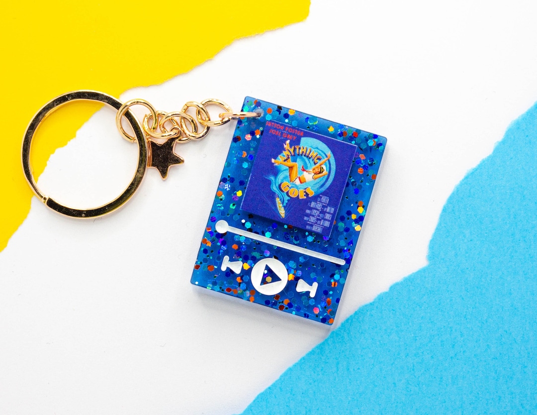 Anything Goes Resin Keychain - Broadway Keychain - Music Player ...