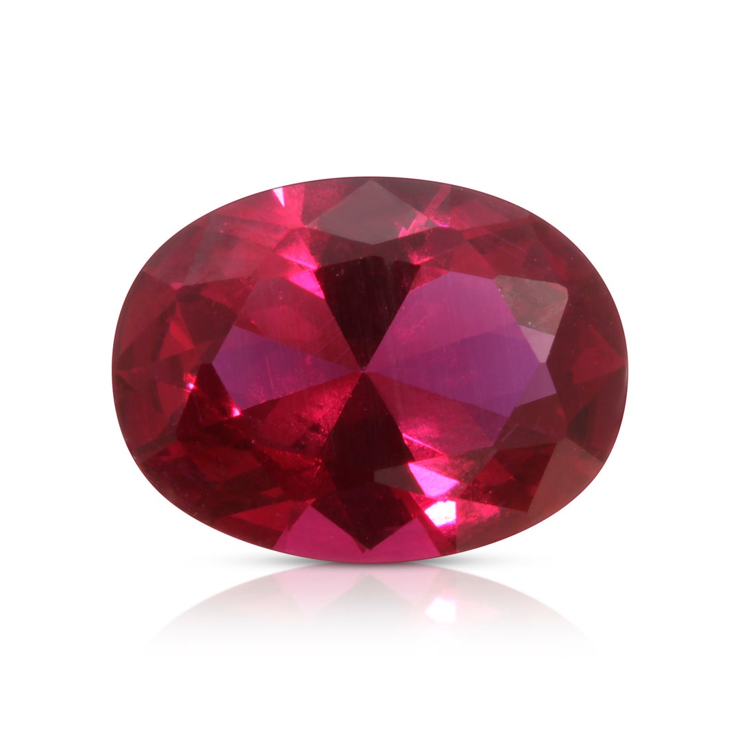 Oval Lab Grown Ruby - Etsy