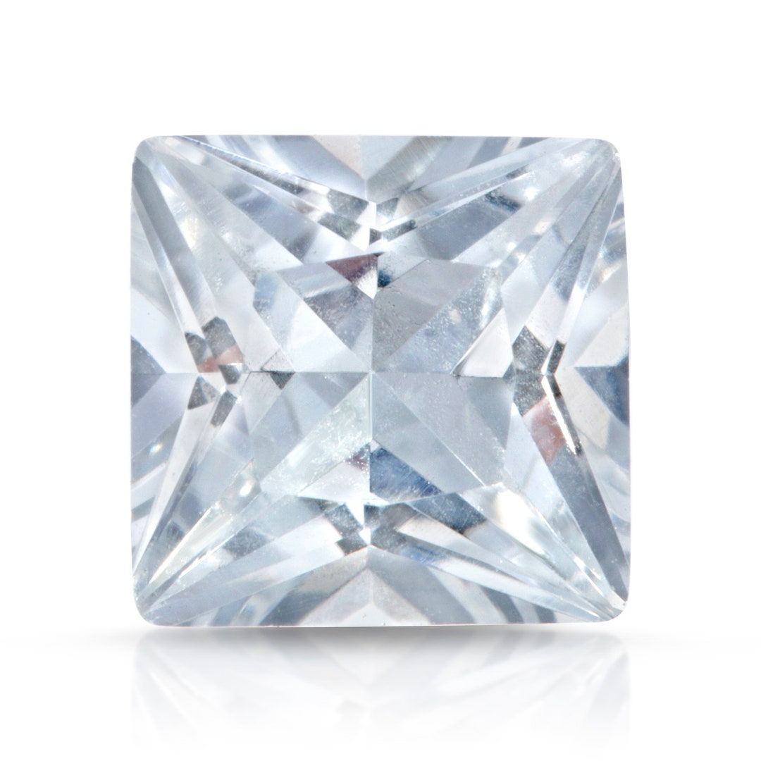 Square Lab Grown Sapphire - Etsy