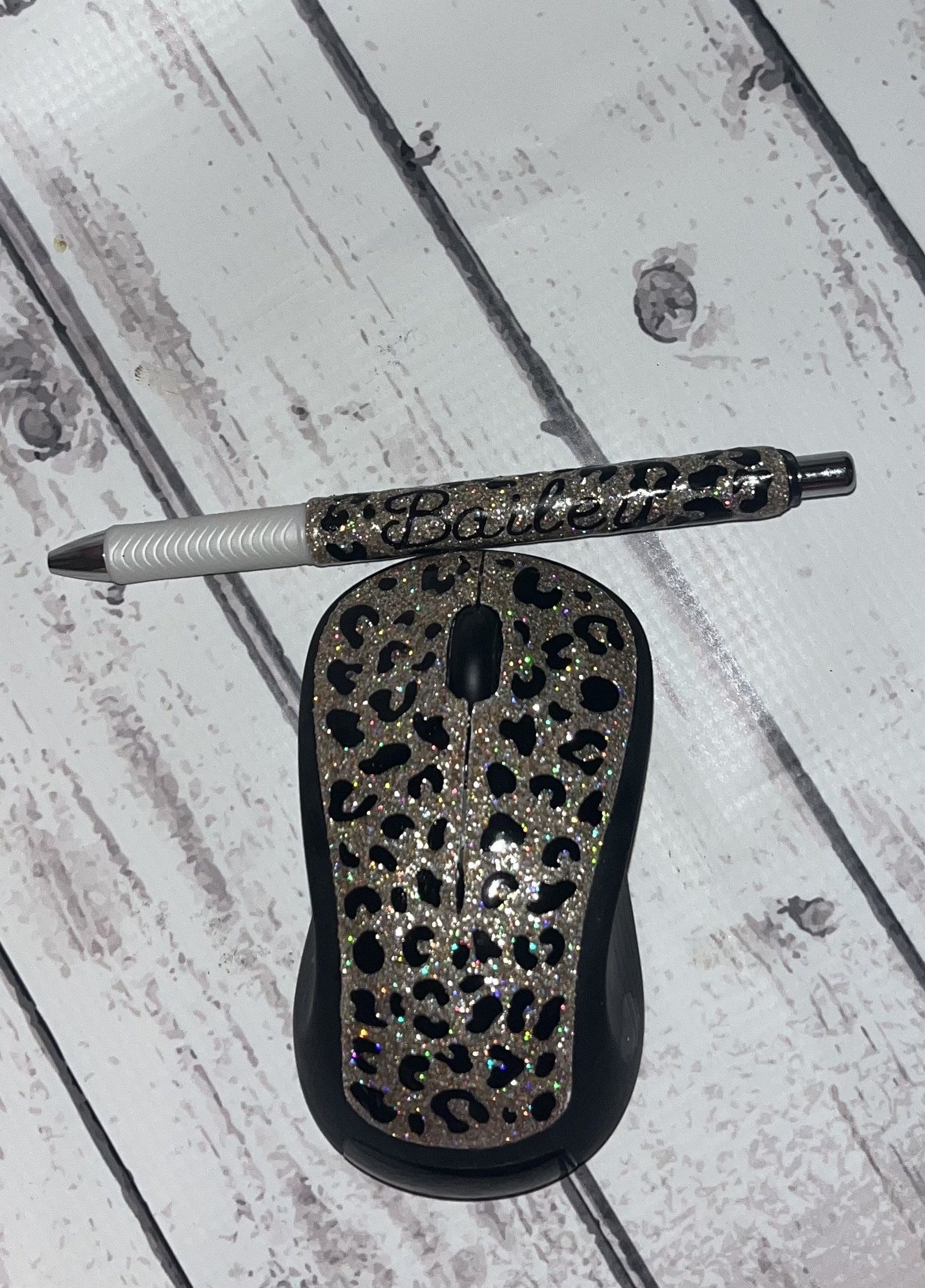 Glitter Computer Mouse and Pen Combo - Etsy