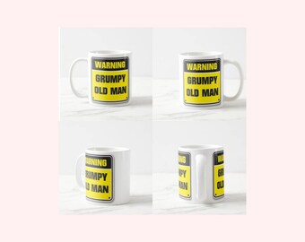 Grumpy Old Man Mug - Etsy UK