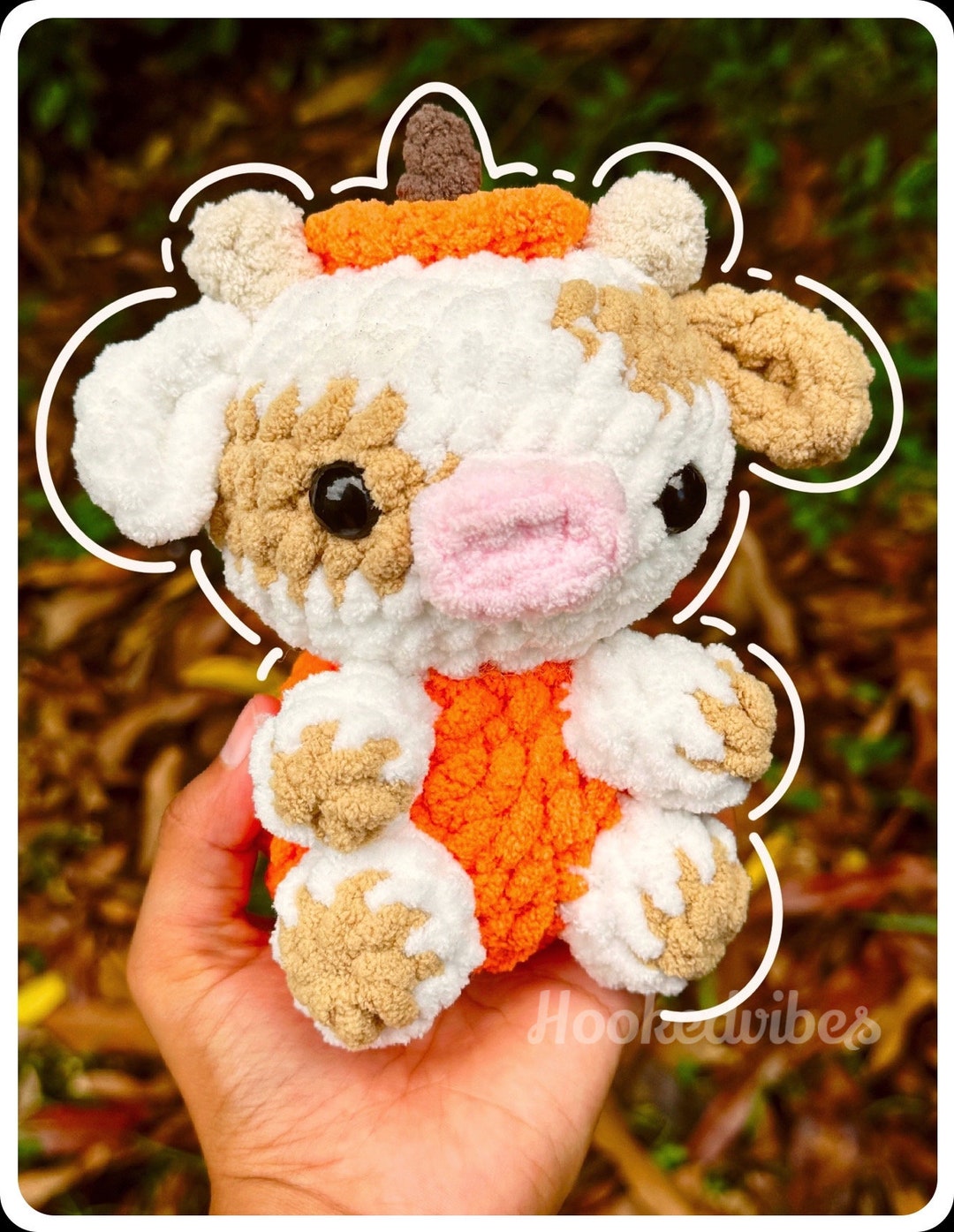 Pumpkin Baby Cow PDF Pattern / Halloween Cow Autumn Cow Pattern - Etsy