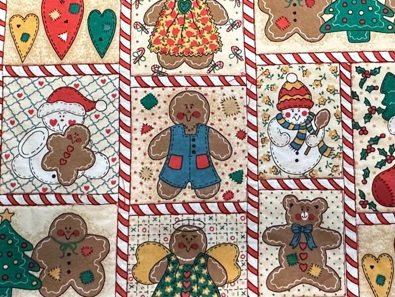 4 Christmas Reversible Placemats Christmas Tree, Snowman Mittens ...