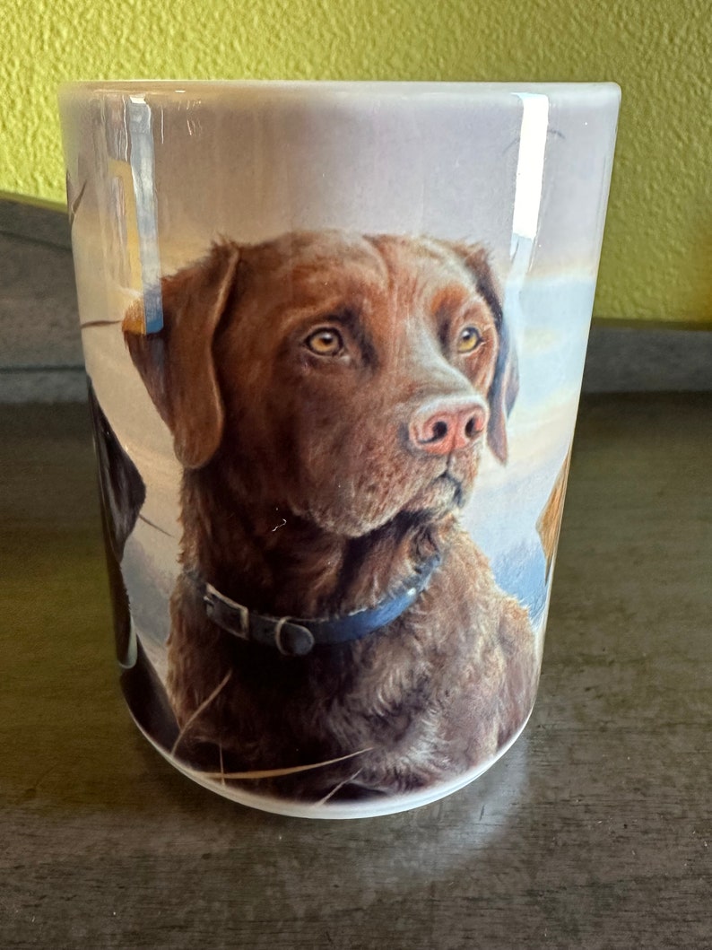 Labrador Retriever Dogs 16 Ounce Coffee Mug Cup. Black Lab, Brown Lab ...