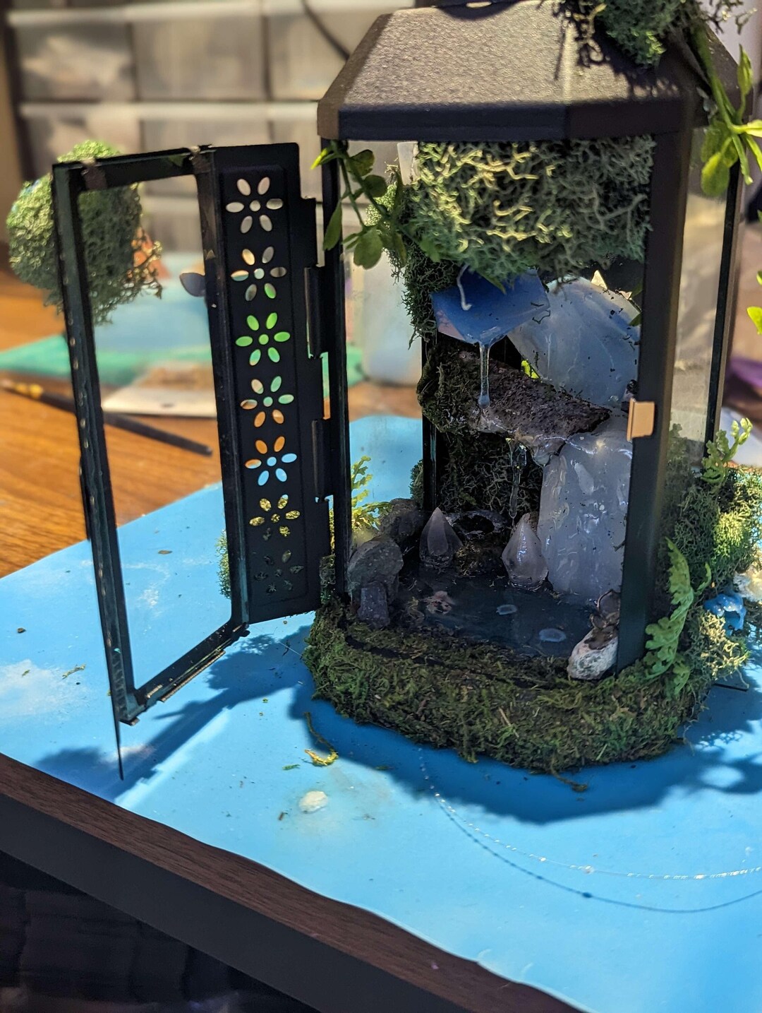 Hanging Lantern Terrarium Glow in the Dark - Etsy