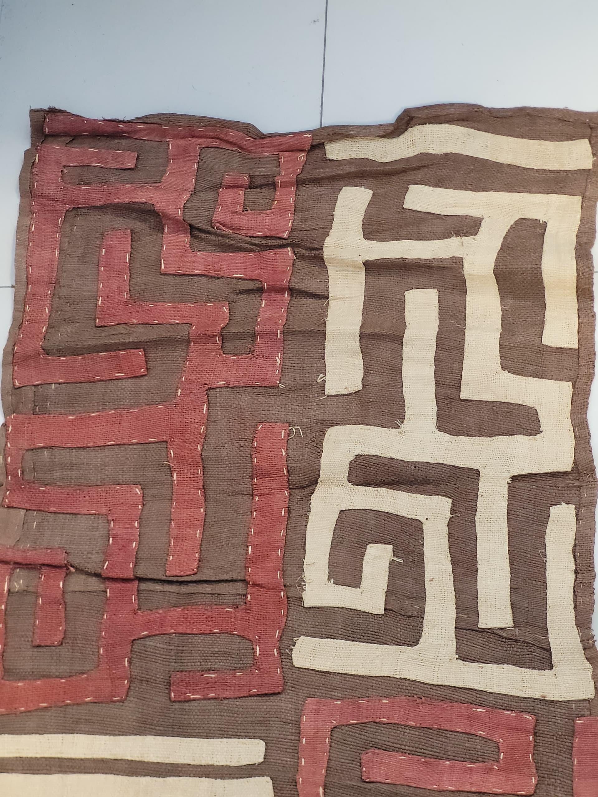 Unique Congo Kuba Raffia Textile, Natural Woven African Art - Etsy