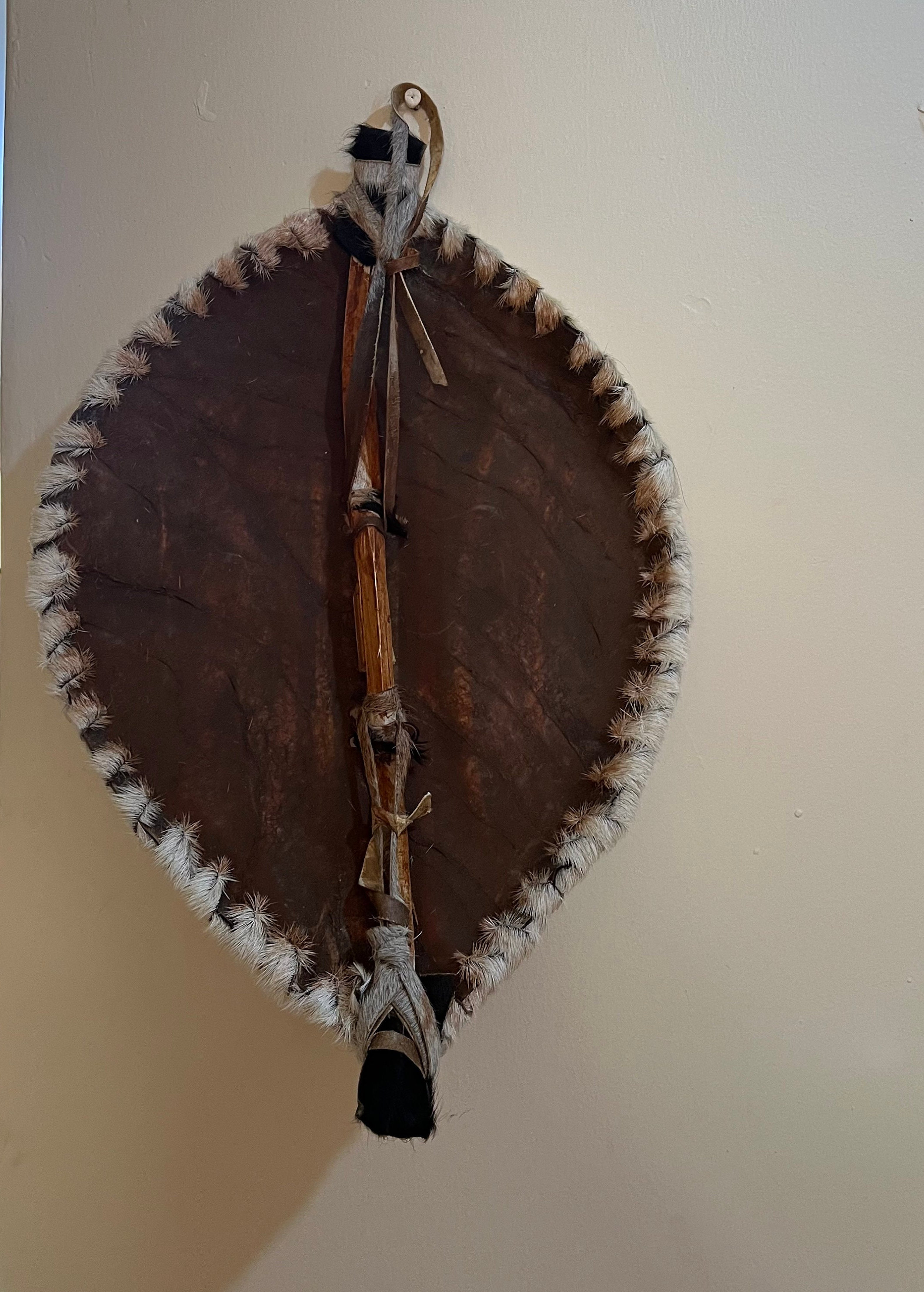 Authentic Maasai Leather Shield - Etsy