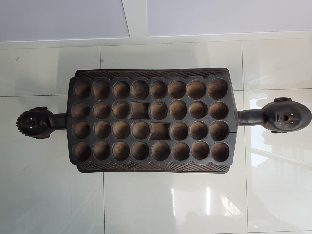 Hand Carved Unique Mancala Board Game, African Fine Art - Etsy