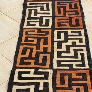 African Kuba Raffia Cloth Fabric, Natural Woven Handmade10.4ft - Etsy
