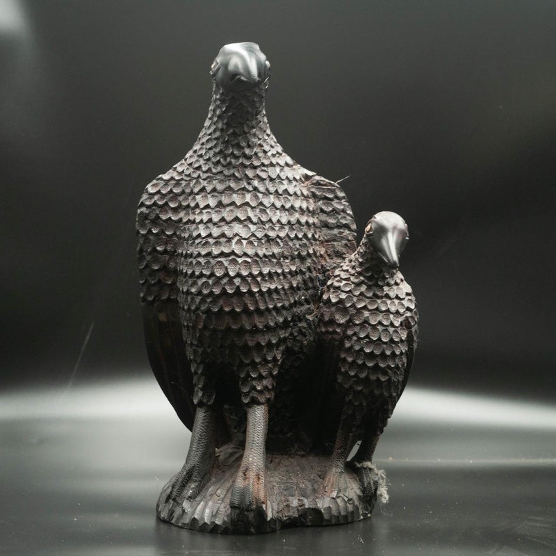 Raven Sculpture - Etsy