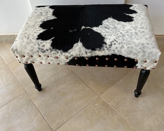 Cowhide Ottoman Coffee Table, Cowhide Furniture, Cocktail Table ...