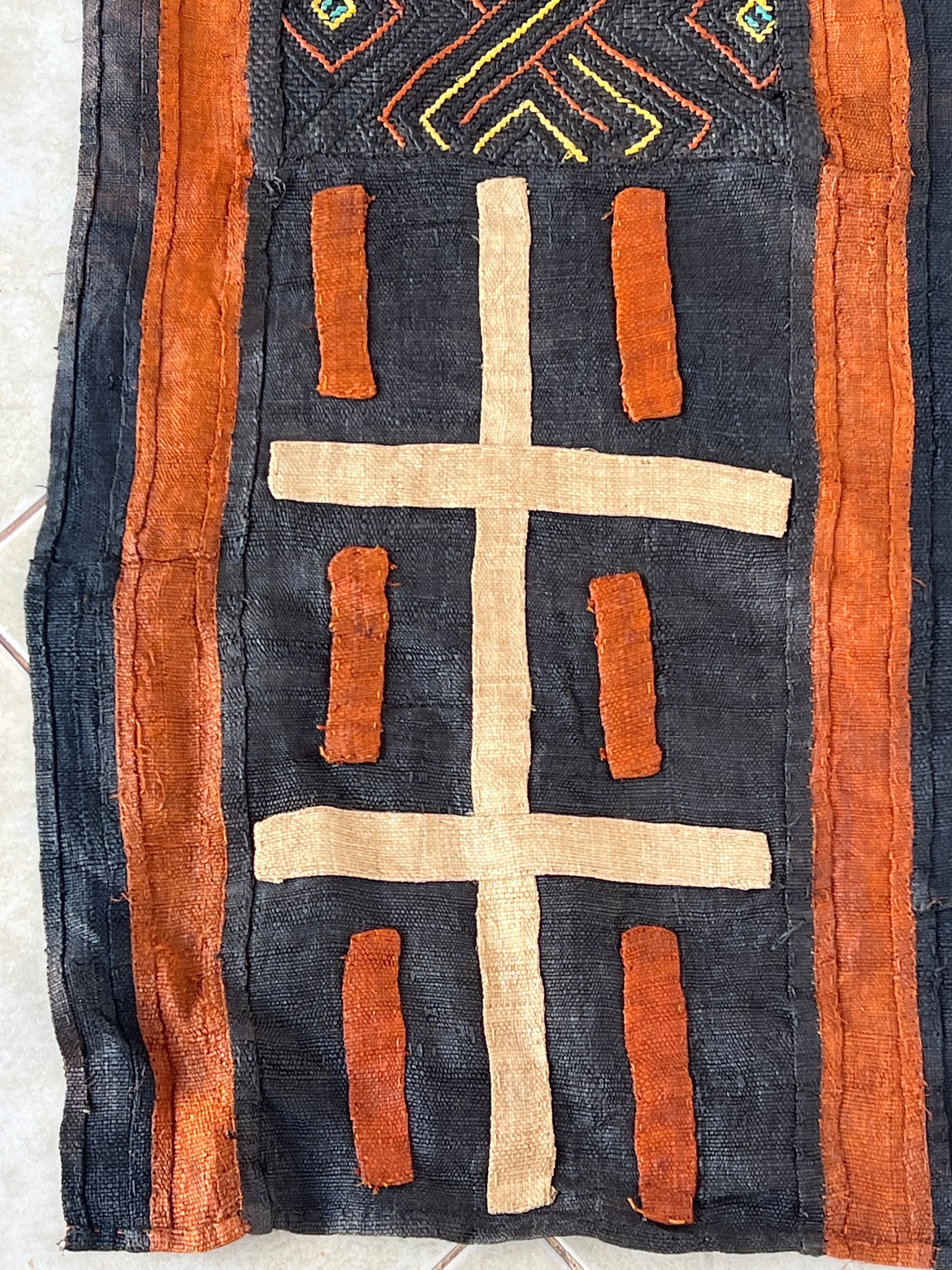 5.8ft African Kuba Raffia Cloth Fabric, Natural Woven Handmade - Etsy