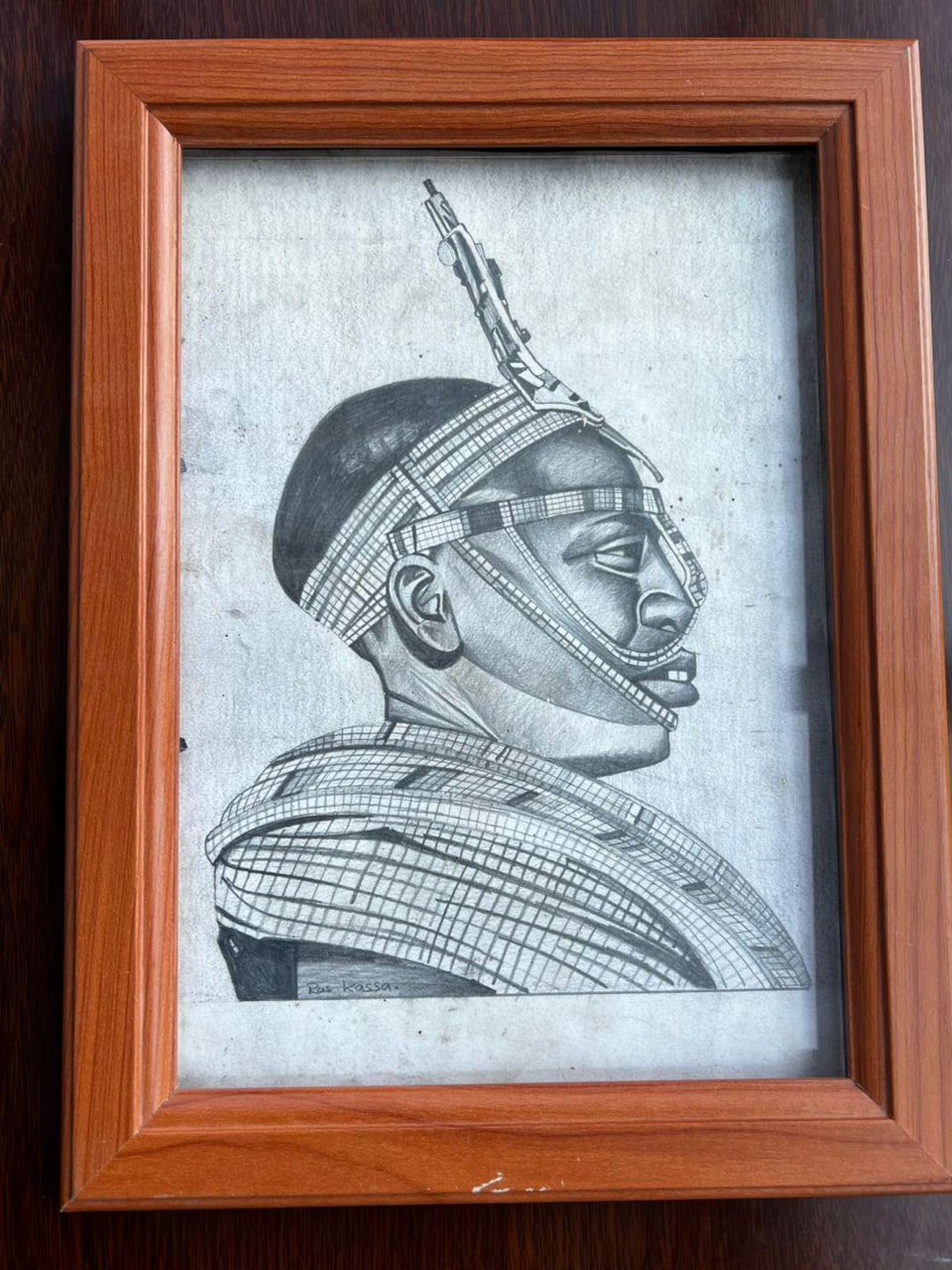 African Art, Black and White Maasai Worrior Pencil Drawing - Etsy