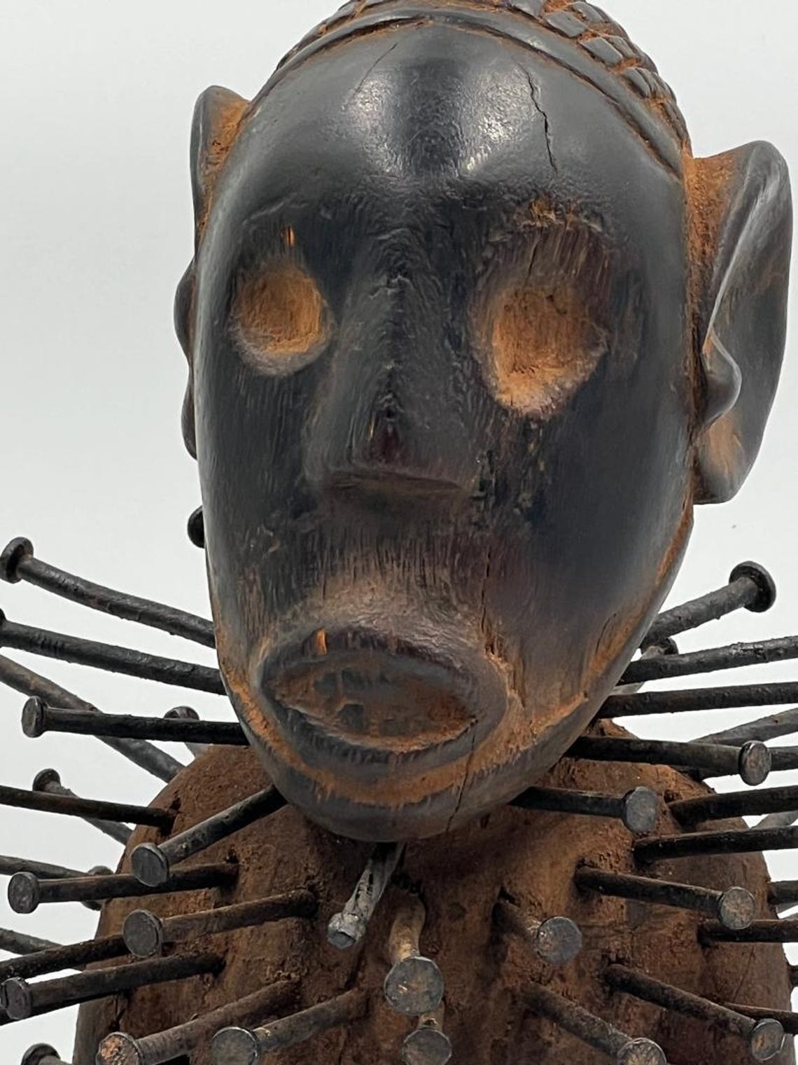 Rare Antique Nailed Wooden Bakongo Nkondi Figure, African Art - Etsy