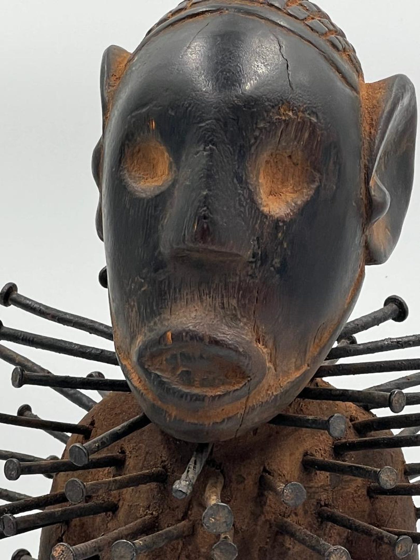 Rare Antique Nailed Wooden Bakongo Nkondi Figure, African Art - Etsy