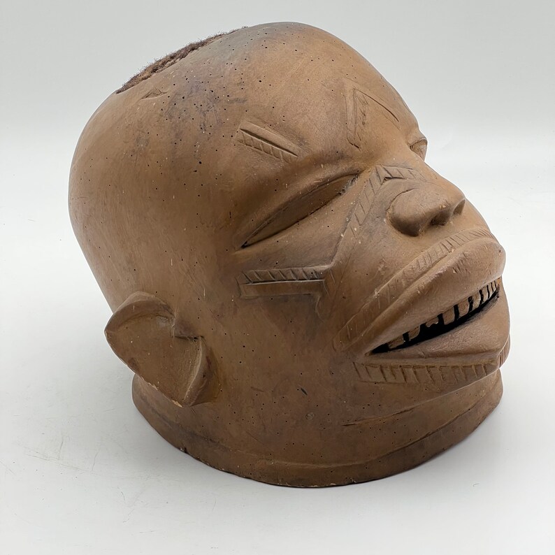 African Makonde Lipiko Helmet Mask - Etsy
