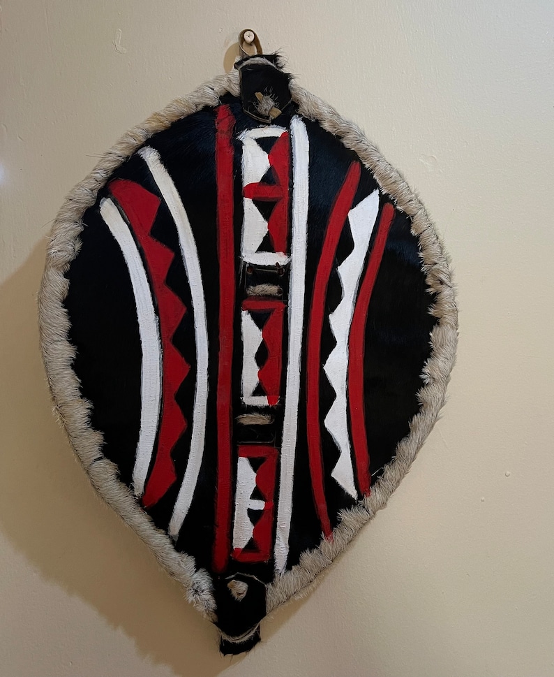 Authentic Maasai Leather Shield - Etsy