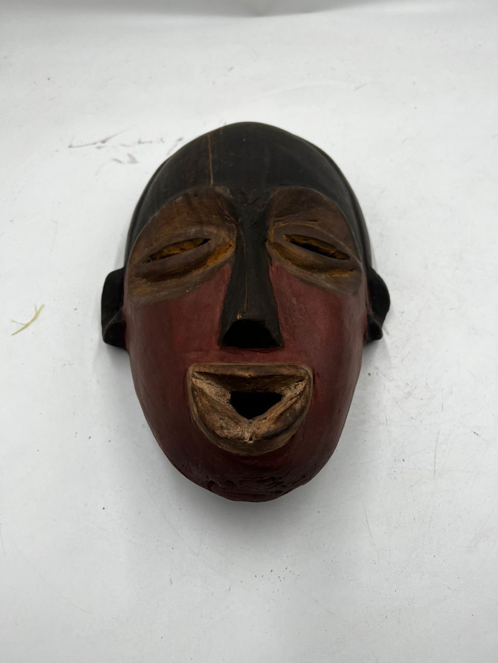 Antique "mwana Pwo" Traditional Wooden Chokwe Face Mask, Fine African ...