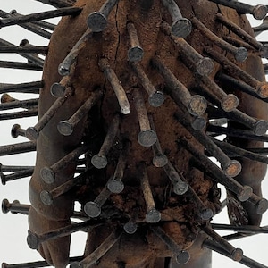 Rare Antique Nailed Wooden Bakongo Nkondi Figure, African Art - Etsy