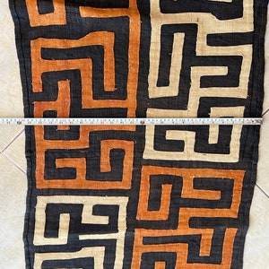 African Kuba Raffia Cloth Fabric, Natural Woven Handmade10.4ft - Etsy