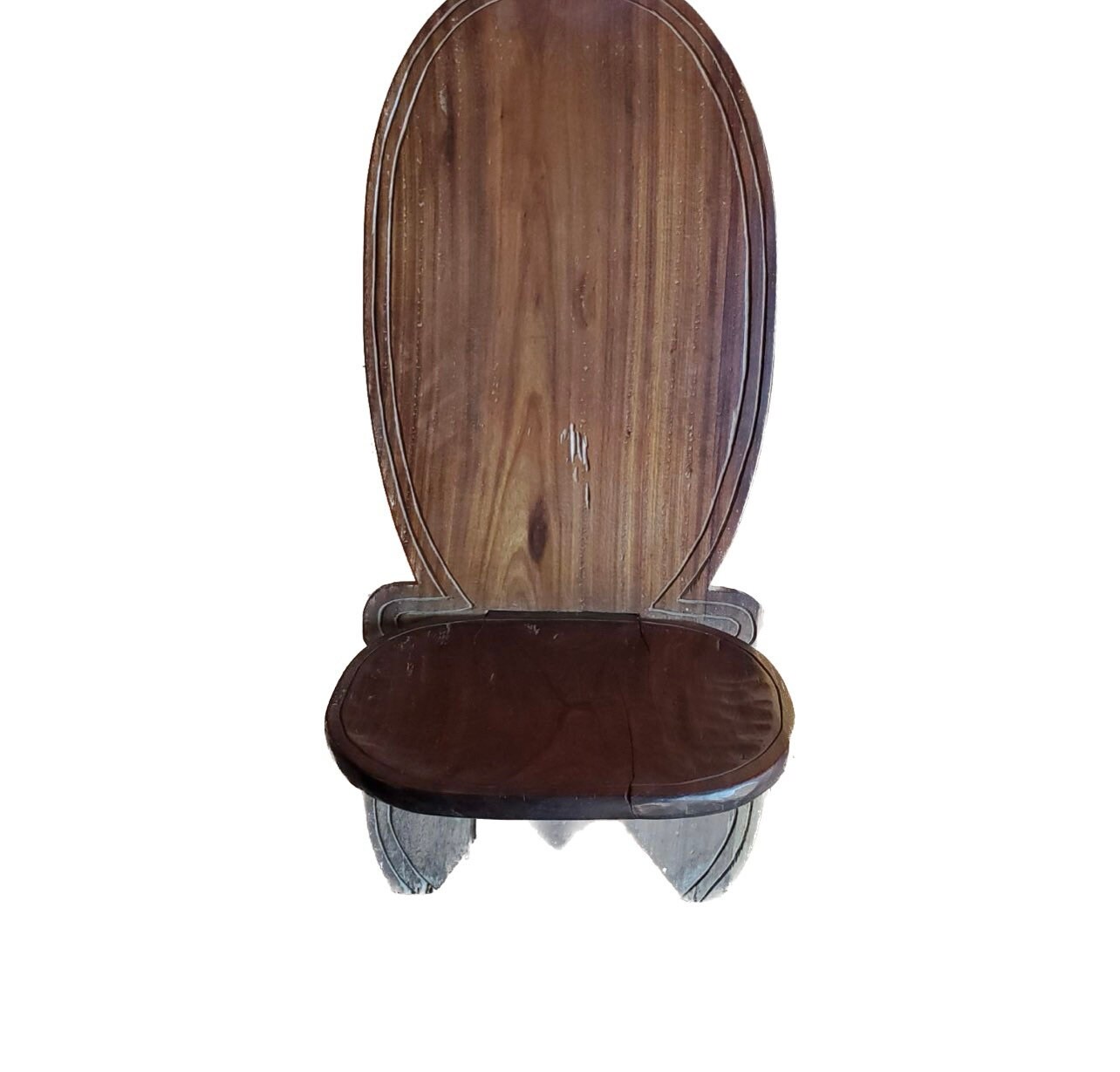 African Carved Wooden Detachable Chief Lounge Chair From Tengereko ...