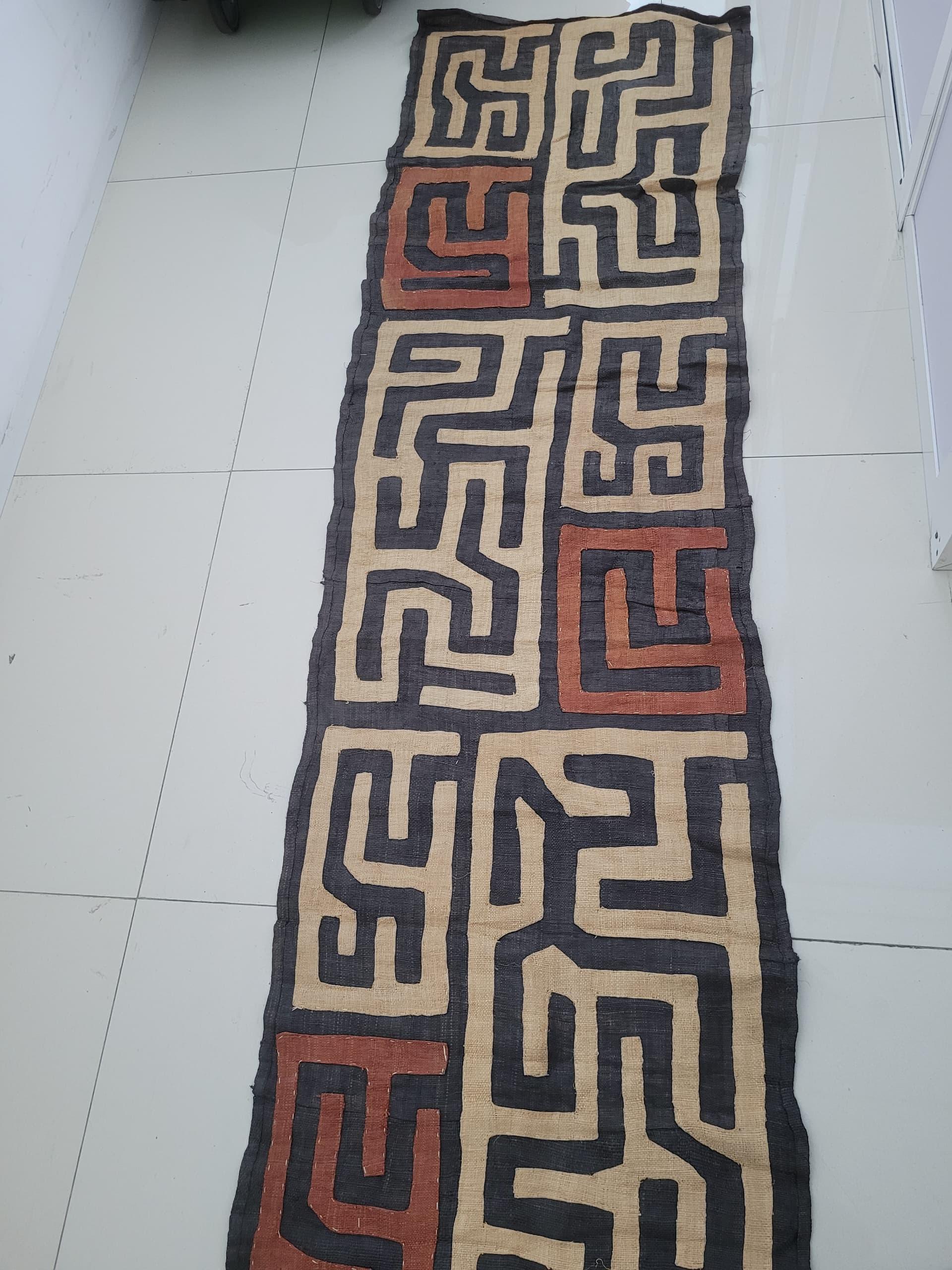 Natural Woven African Congo Kuba Raffia Cloth Fabric, Handmade - Etsy