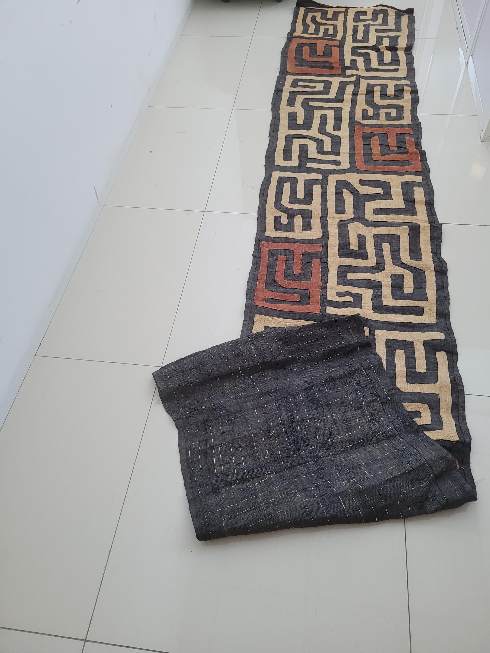 Natural Woven African Congo Kuba Raffia Cloth Fabric, Handmade - Etsy