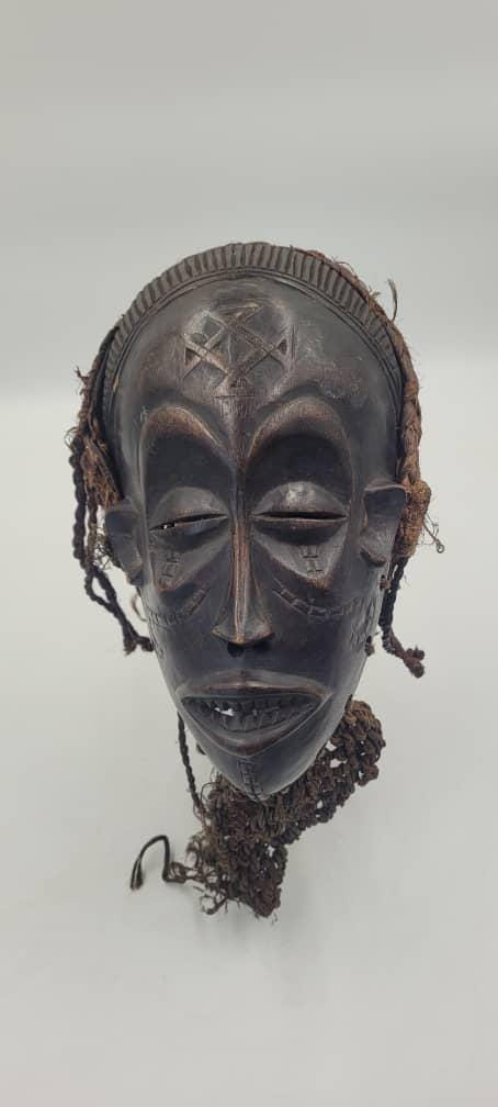 African Rare Mask, Hand Carved Tchokwe Tribal Art - Etsy