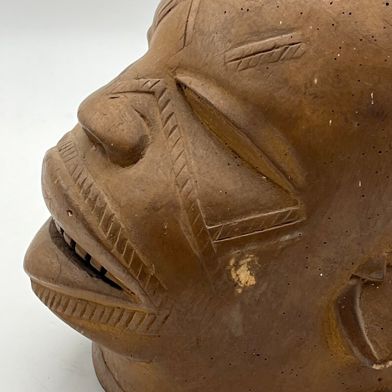 African Makonde Lipiko Helmet Mask - Etsy