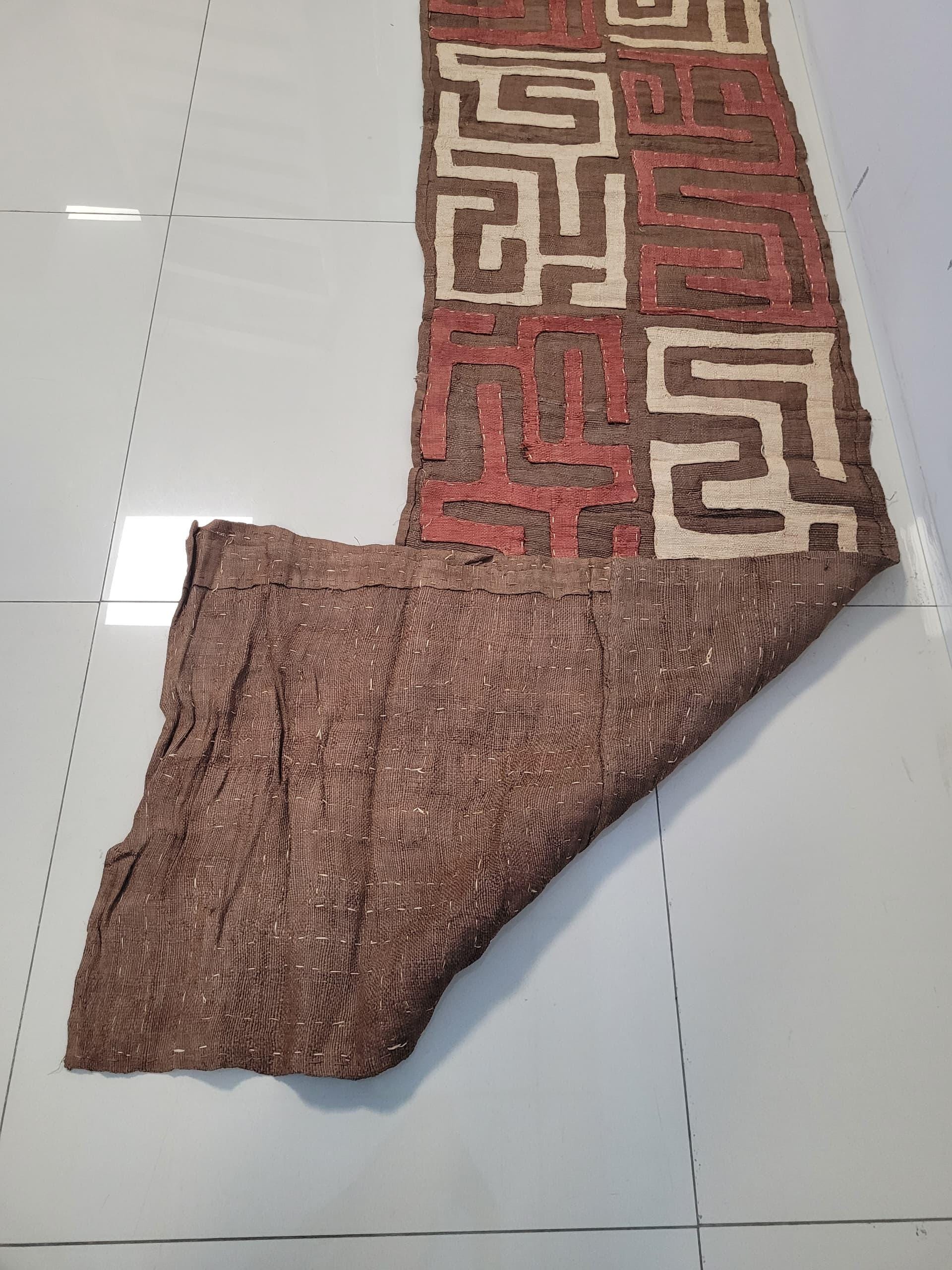 Unique Congo Kuba Raffia Textile, Natural Woven African Art - Etsy