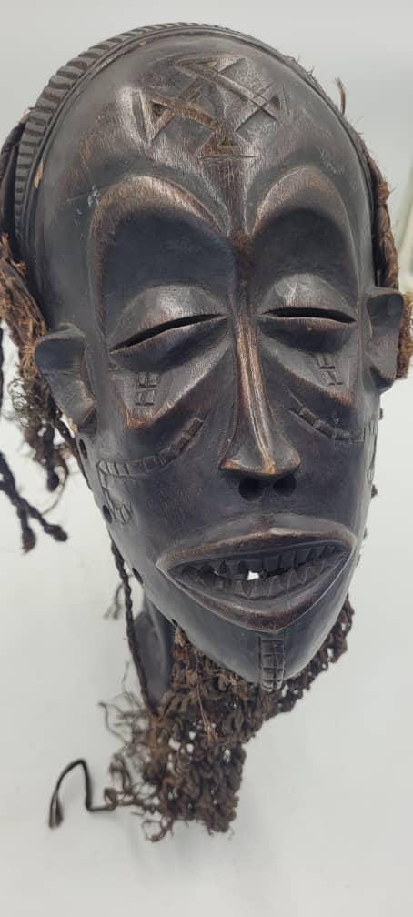 African Rare Mask, Hand Carved Tchokwe Tribal Art - Etsy