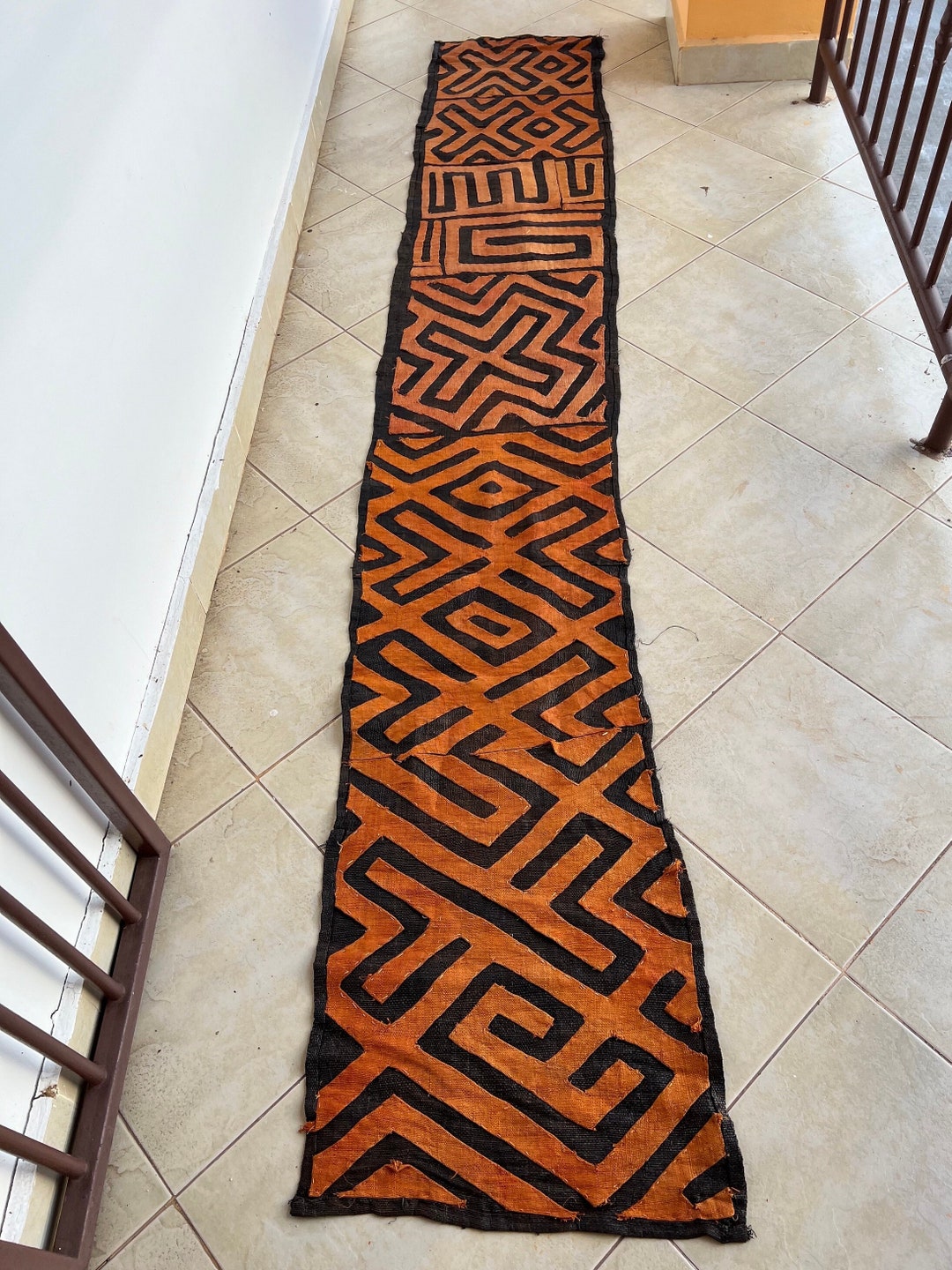 10.4ft African Kuba Raffia Cloth Fabric, Natural Woven Handmade - Etsy