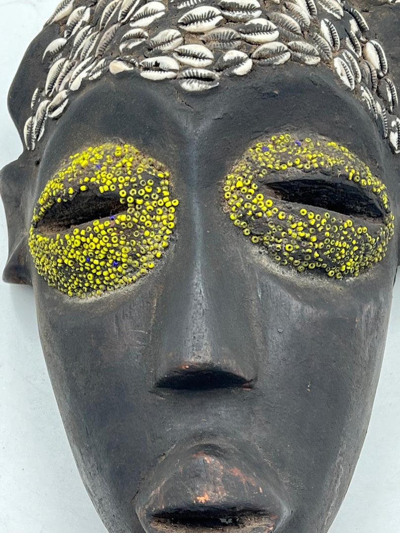 African Art Antique Dan Tribal Wooden Mask - Etsy