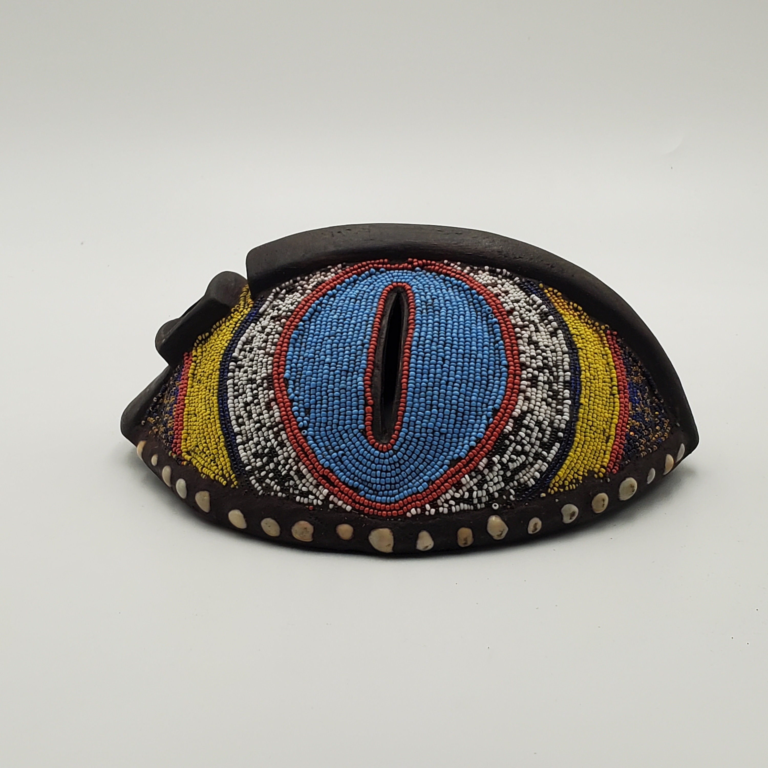 Original Luba Tribe Vintage Beads Decorative Mask DRC Africa Unique ...