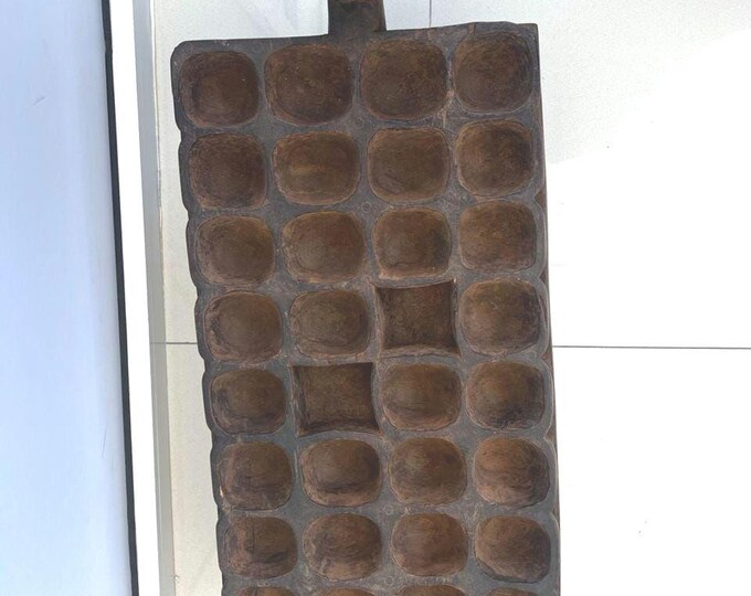 Rare Antique, African Figural Mancala Bao Board Game, Fine Art - Etsy
