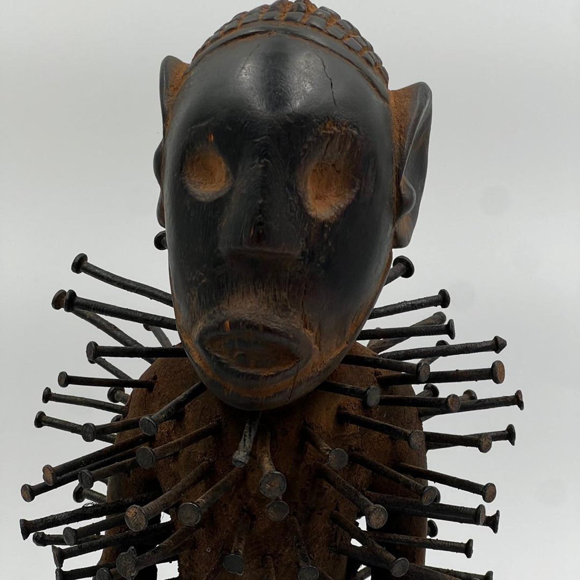 Rare Antique Nailed Wooden Bakongo Nkondi Figure, African Art - Etsy