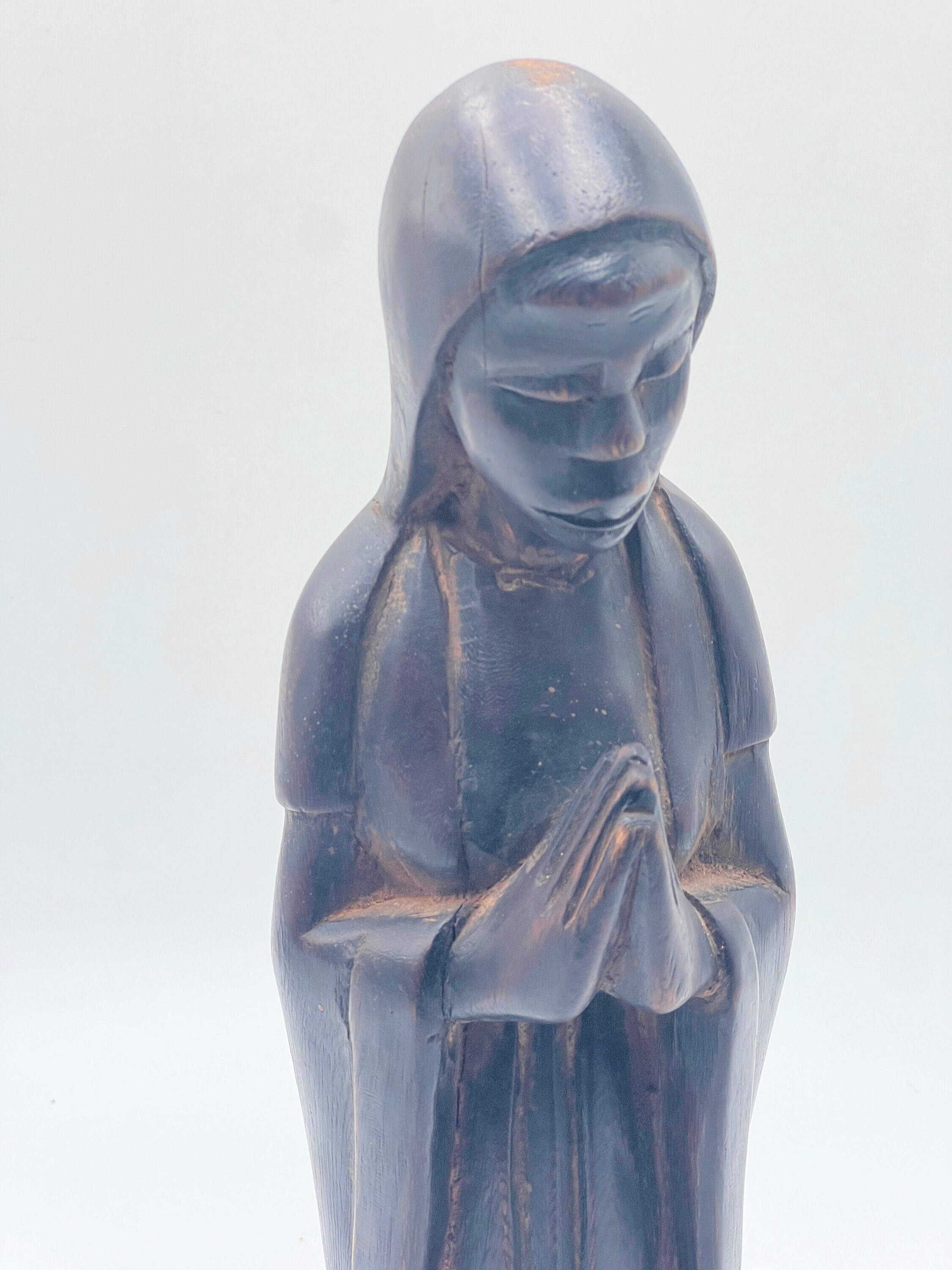 Makonde Hand Carved Madonna Virgin Mary Wooden Statue - Etsy